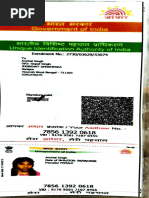 Format of True Type Copy of Aadhar Card | PDF