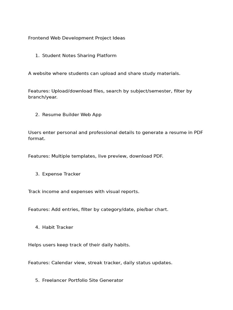 React Project Idea | PDF