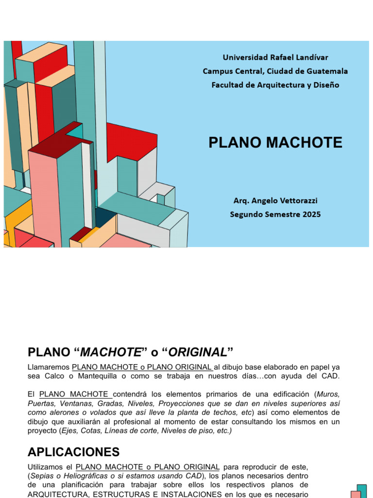 Elaboración del Plano Machote | PDF | Dibujo