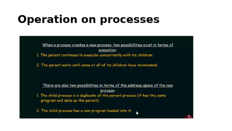 Operation On Processes | PDF
