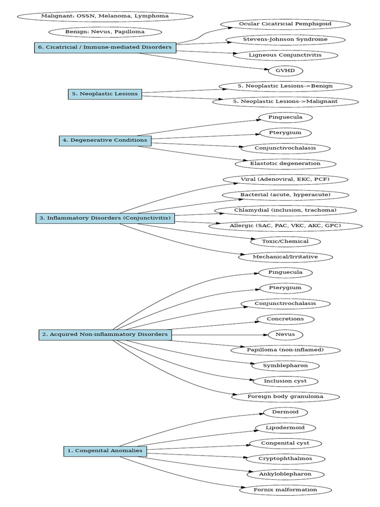Conjunctival Disorders Tree | PDF | Medical Specialties | Diseases And ...