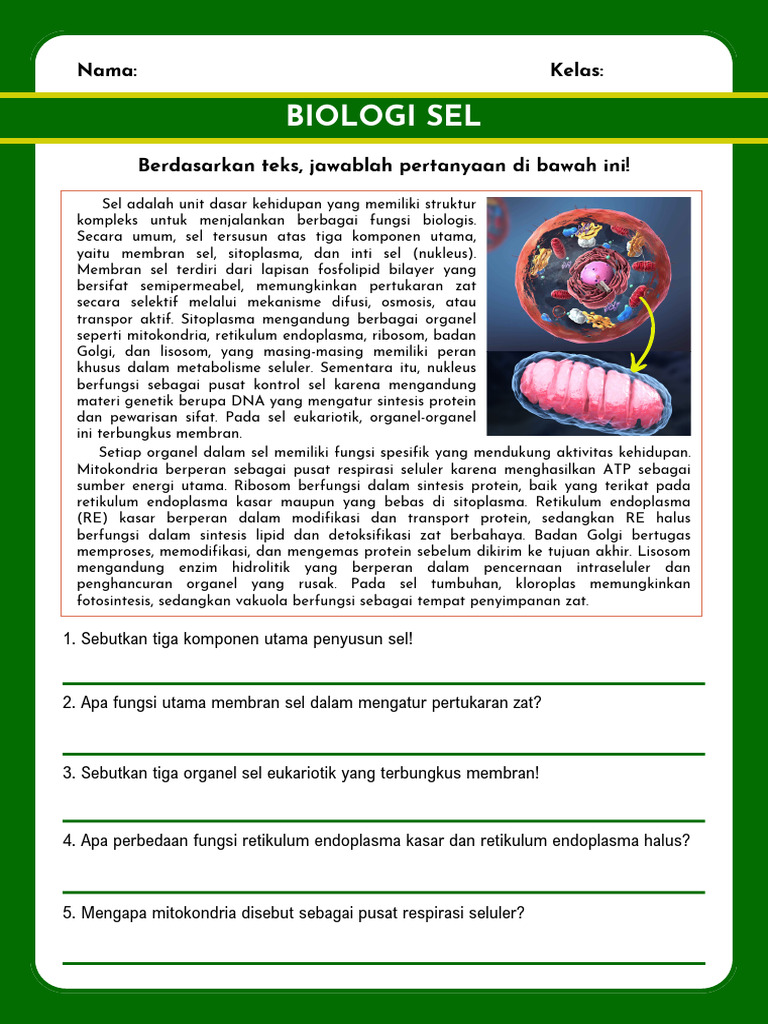 Biologi Sel | PDF