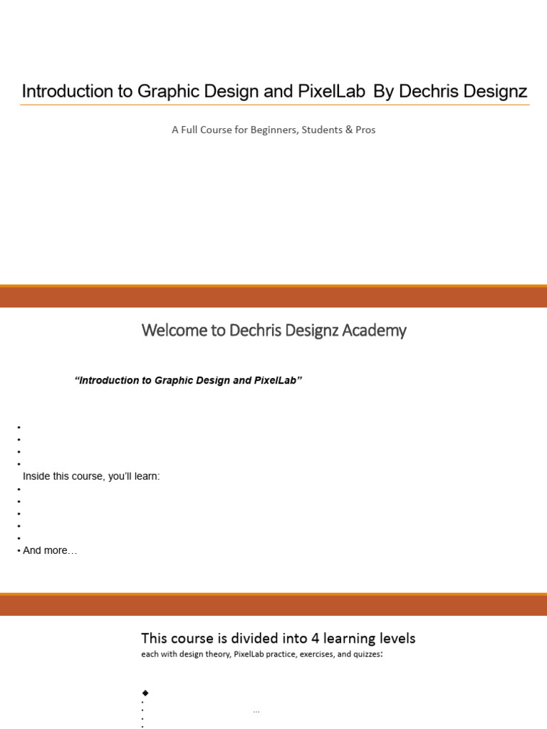 Introduction to Graphic Design and PixelLab By Dechris Designz | PDF ...