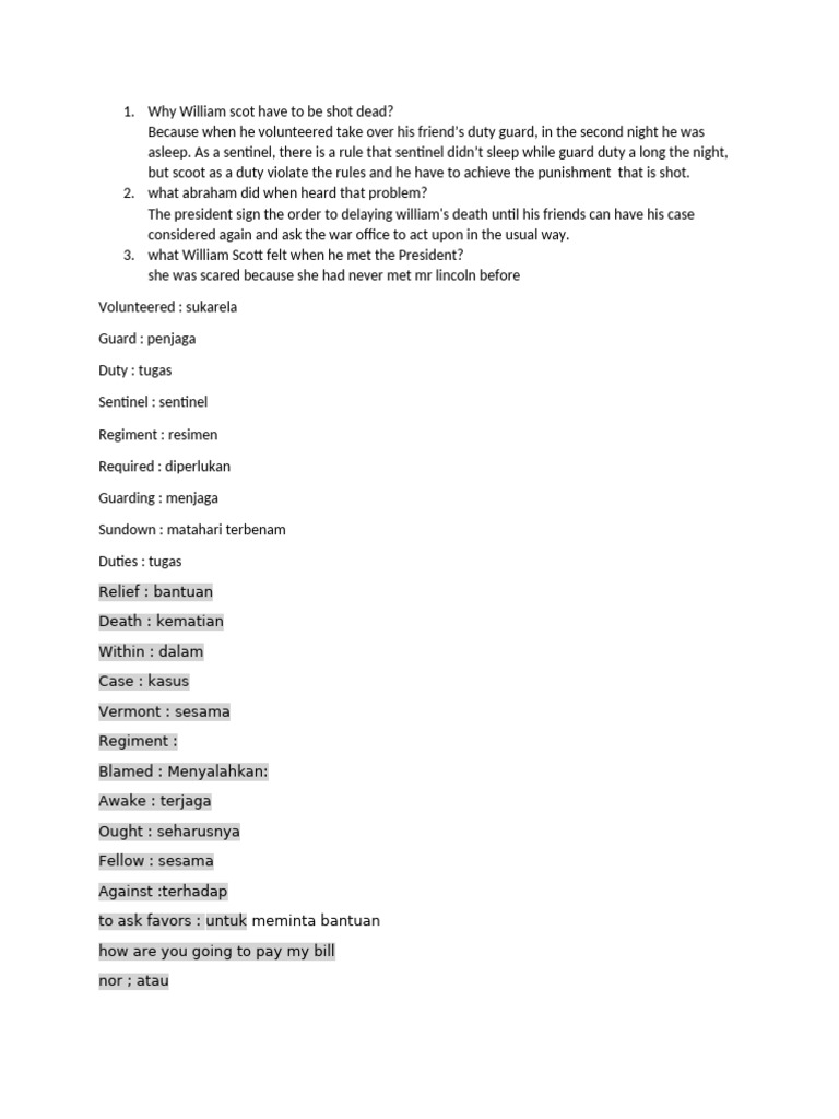 Vocab 1 Reading | PDF