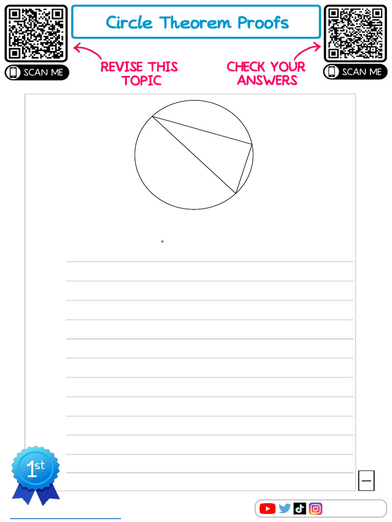 Circle Theorem Proofs AQA | PDF | Circle | Angle