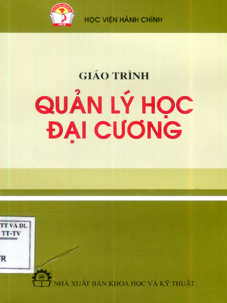 Giao Trinh Quan Ly Hoc Dai Cuong | PDF
