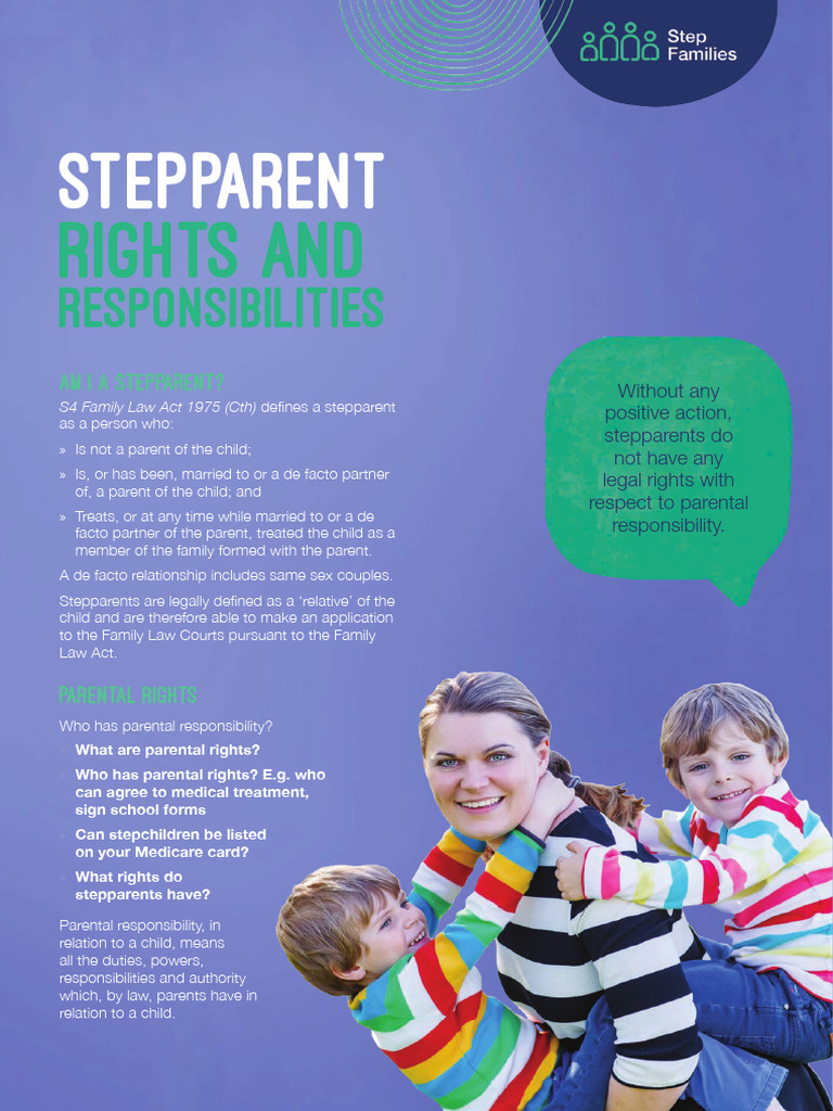 Stepparent Rights and Responsibilities Web | PDF | Stepfamily | Child ...