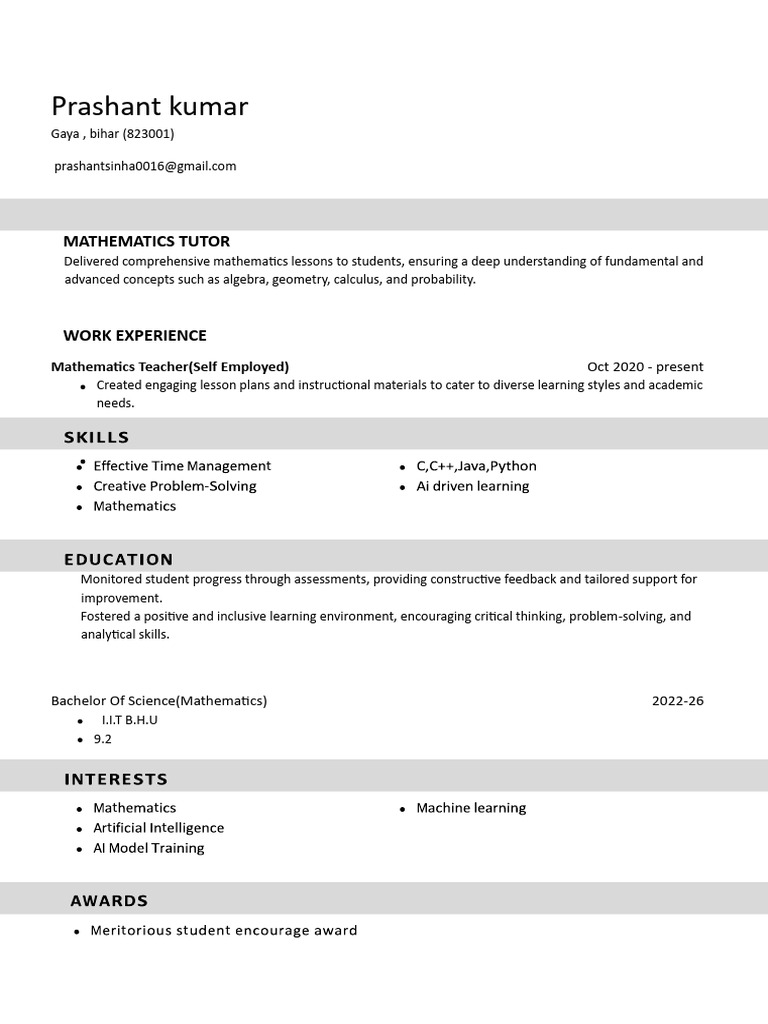 Prashant Resume | PDF