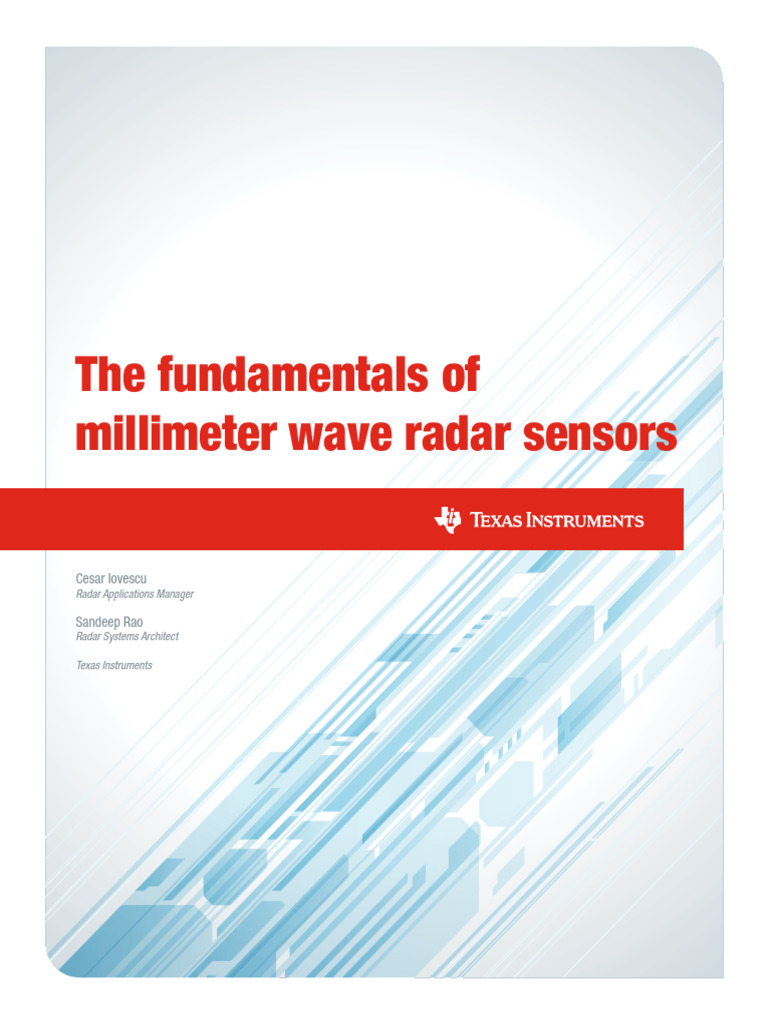 Millimeter Wave Radar Sensor Basics | PDF | Radar | Extremely High ...