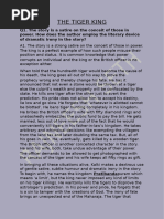 The Tiger King - Answers | PDF