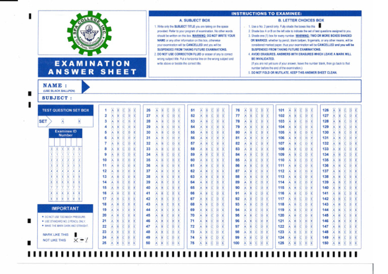 Scantron PDF | PDF