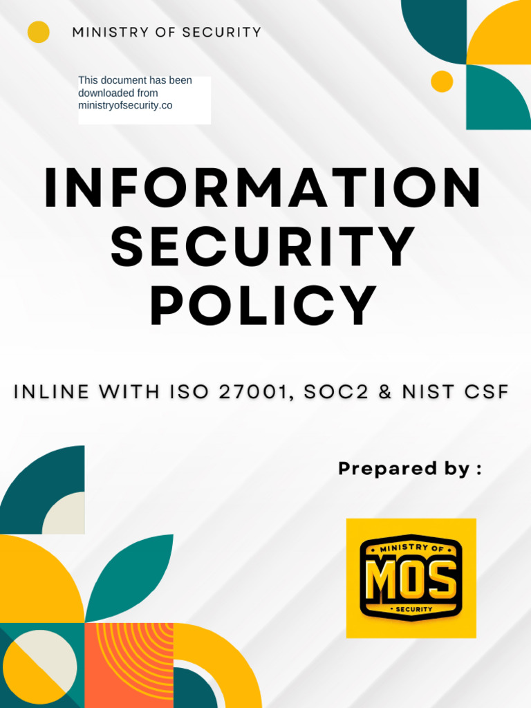 Information Security Policy | PDF | Information Security | Computer Security
