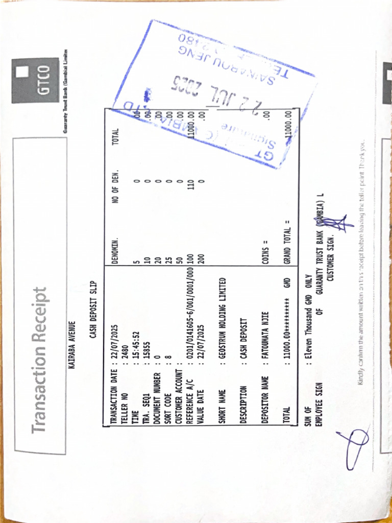Transaction Receipt | PDF