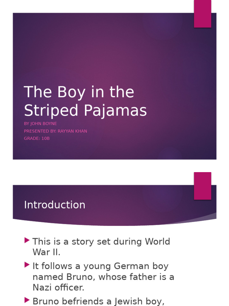 Boy in the Striped Pajamas Presentation | PDF