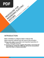 Electric Motor Rewinding Guide | PDF | Electric Motor | Manufactured Goods