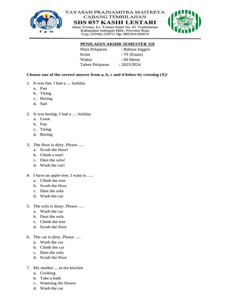 Pas 6 SMT Xii | PDF | Goldilocks And The Three Bears | Lion