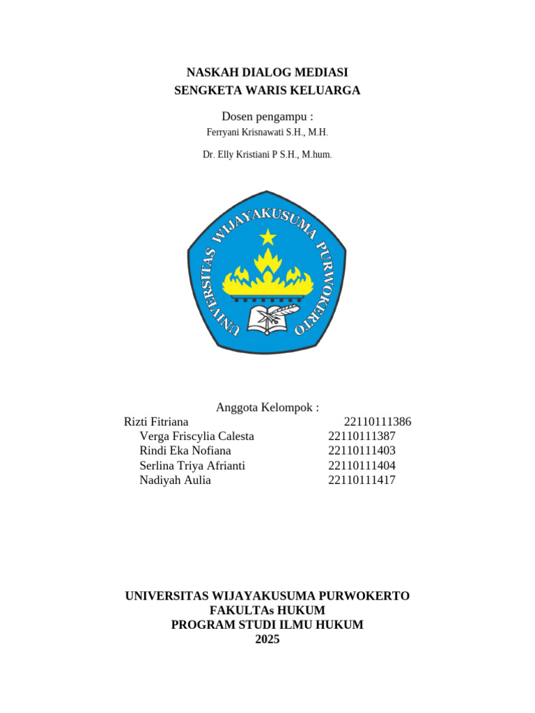 Naskah Dialog Mediasi Fixxx-1 | PDF