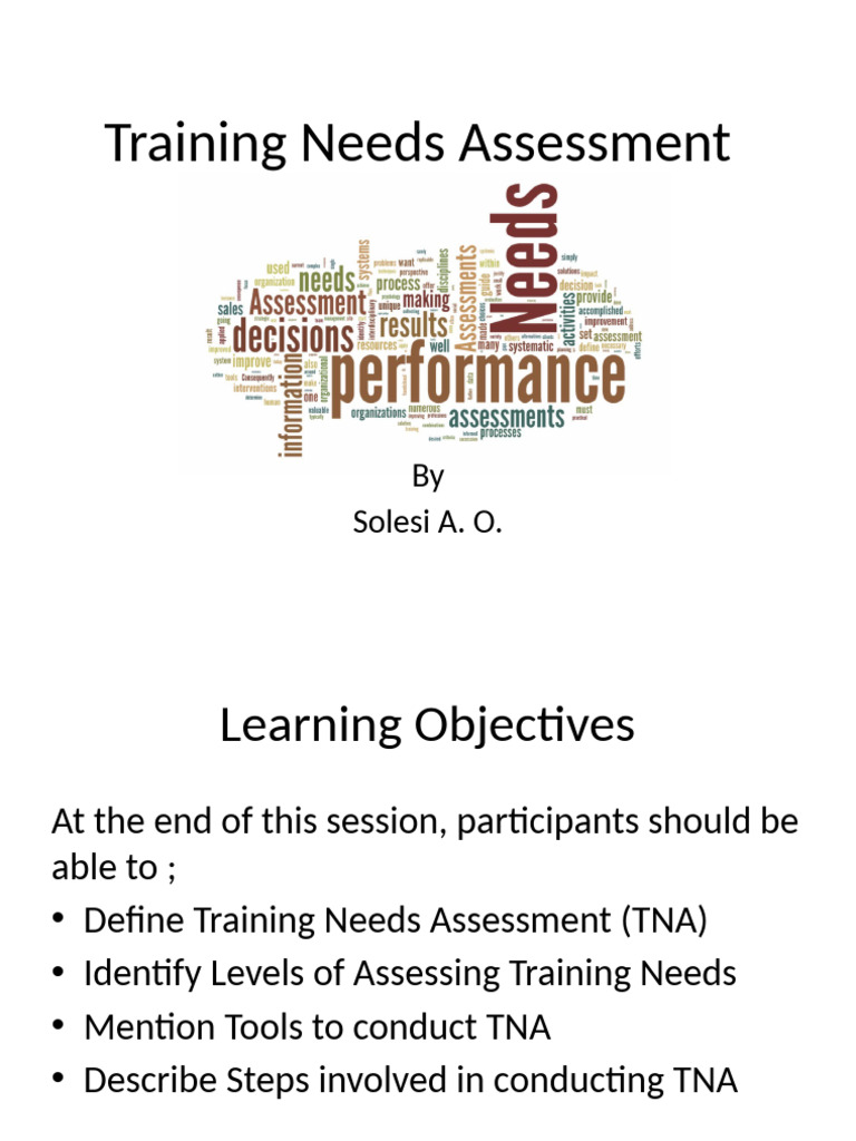 Effective Training Needs Assessment Guide | PDF | Data | Focus Group