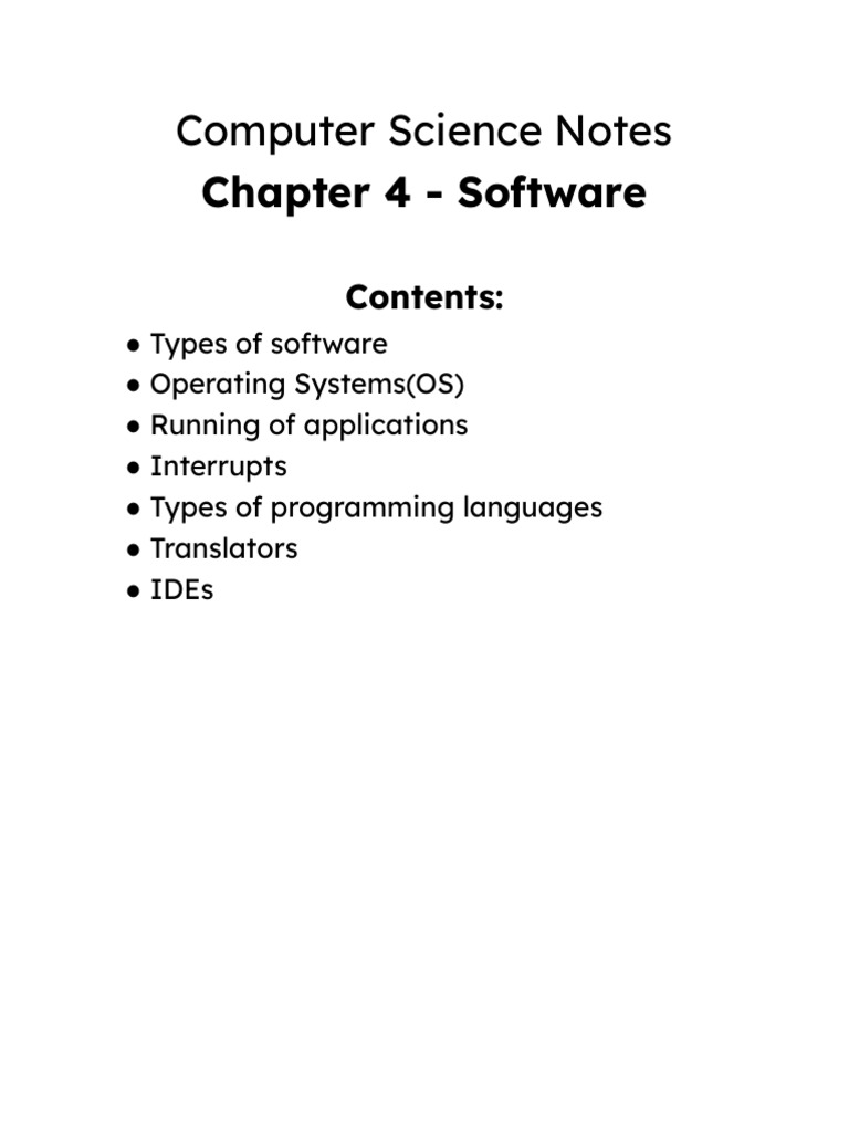 Software Types and Operating Systems | PDF | Graphical User Interfaces | Operating System
