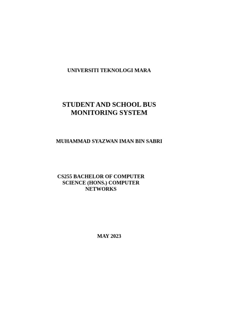 Proposal FYP Syazwan | PDF | Radio Frequency Identification | Software ...