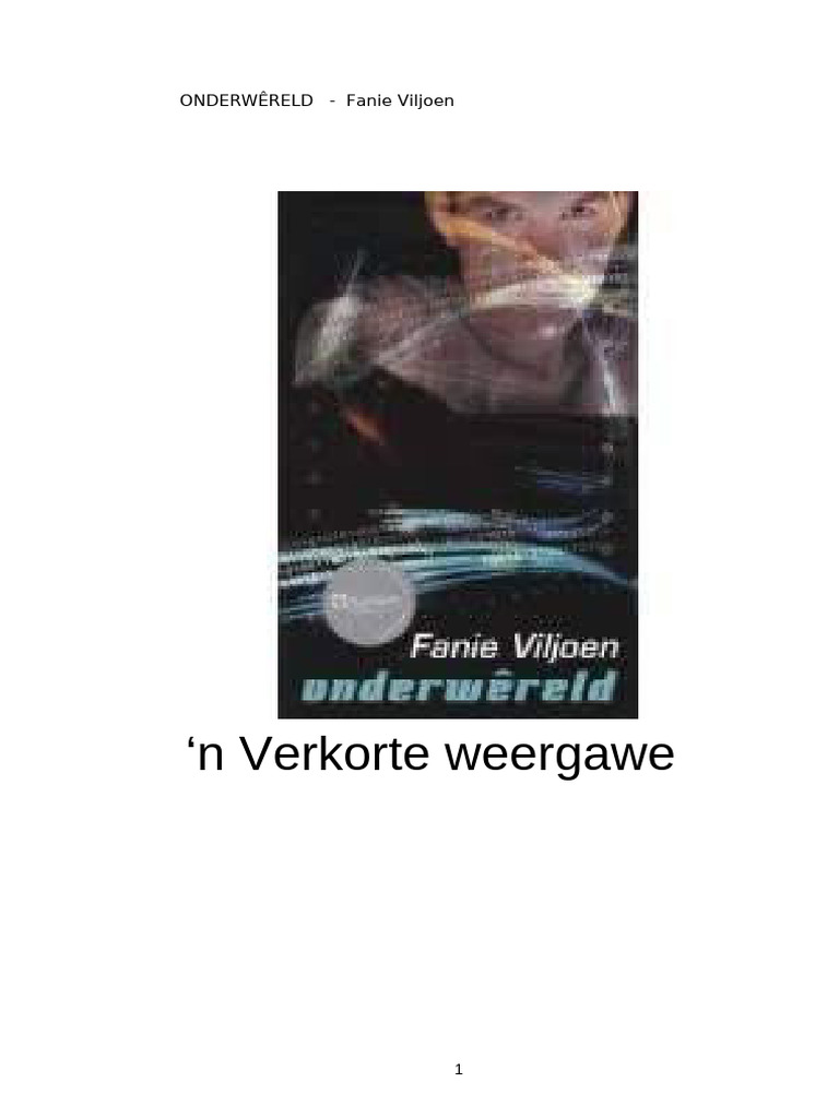 2024 Verkorte Weergawe Onderwêreld | PDF