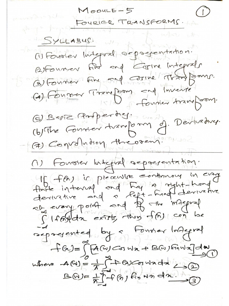 Fourier Integral Representation | PDF
