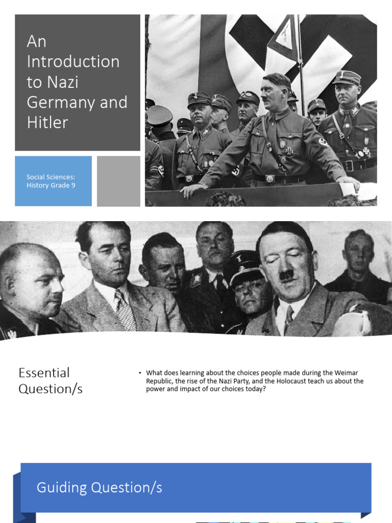 An Introduction To Nazi Germany and Hitler | PDF | Learning | Classroom