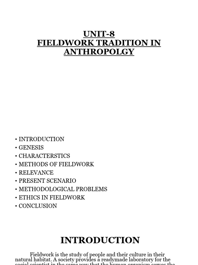 Anthro Paper 1 UNIT 8- | PDF | Methodology | Genealogy