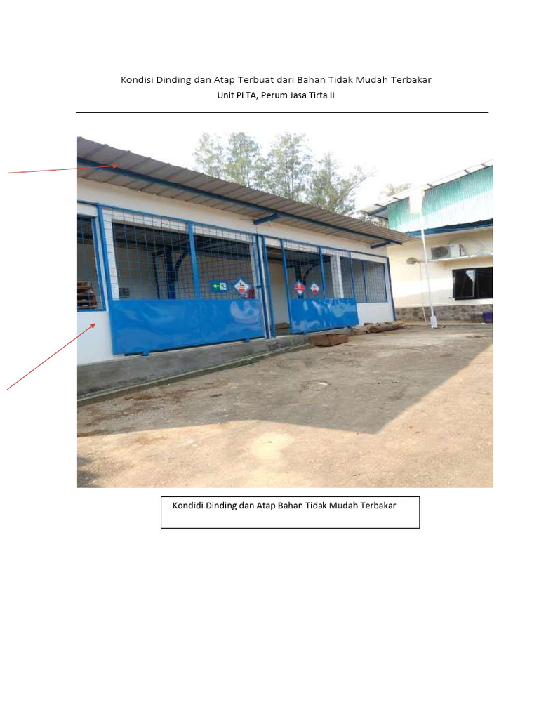 Kondisi Dinding dan Atap PLTA Aman | PDF