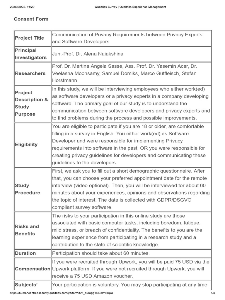 Qualtrics Survey - Qualtrics Experience Management | PDF | Privacy