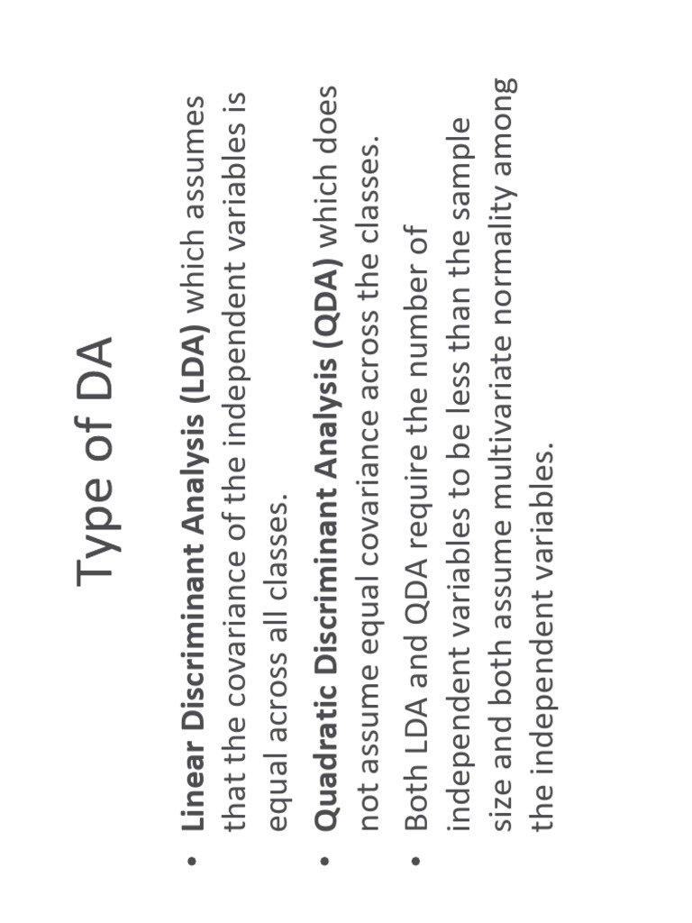 Discriminant Analysis 2 | PDF