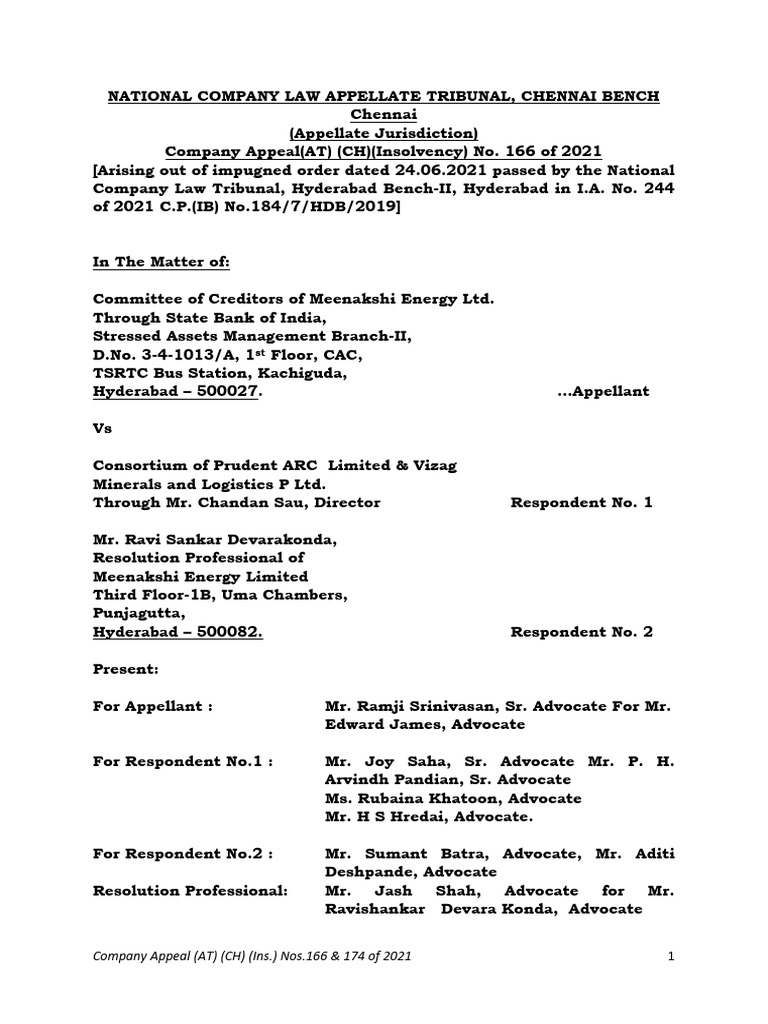 Sbi v. Arc Ltd. | PDF | Judgment (Law) | Appeal