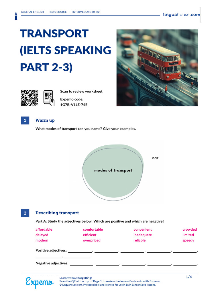 Efficient Transport Vocabulary for IELTS | PDF | Land Transport ...