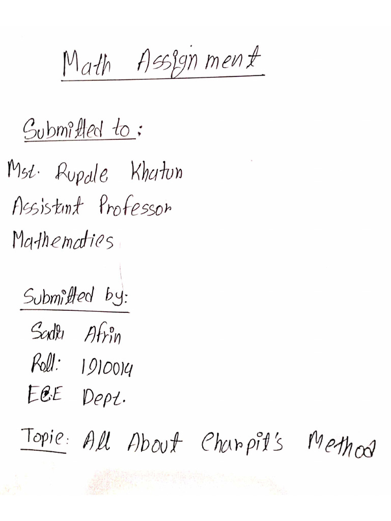 Charpit Method | PDF