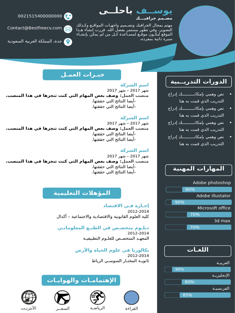 Free Fillable Arabic CV | PDF