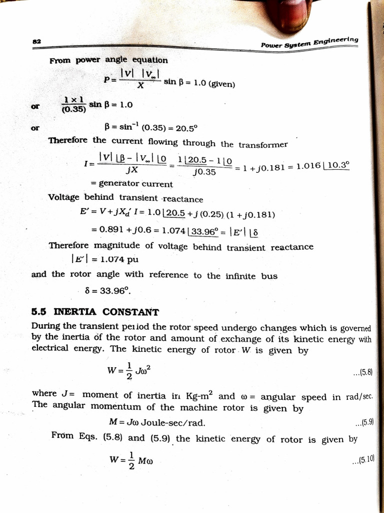 Inertia Constant and Energy Calculations | PDF | Electric Generator ...