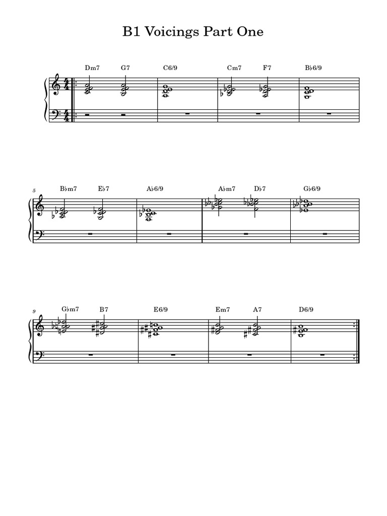 06 B1 Voicings Part One | PDF