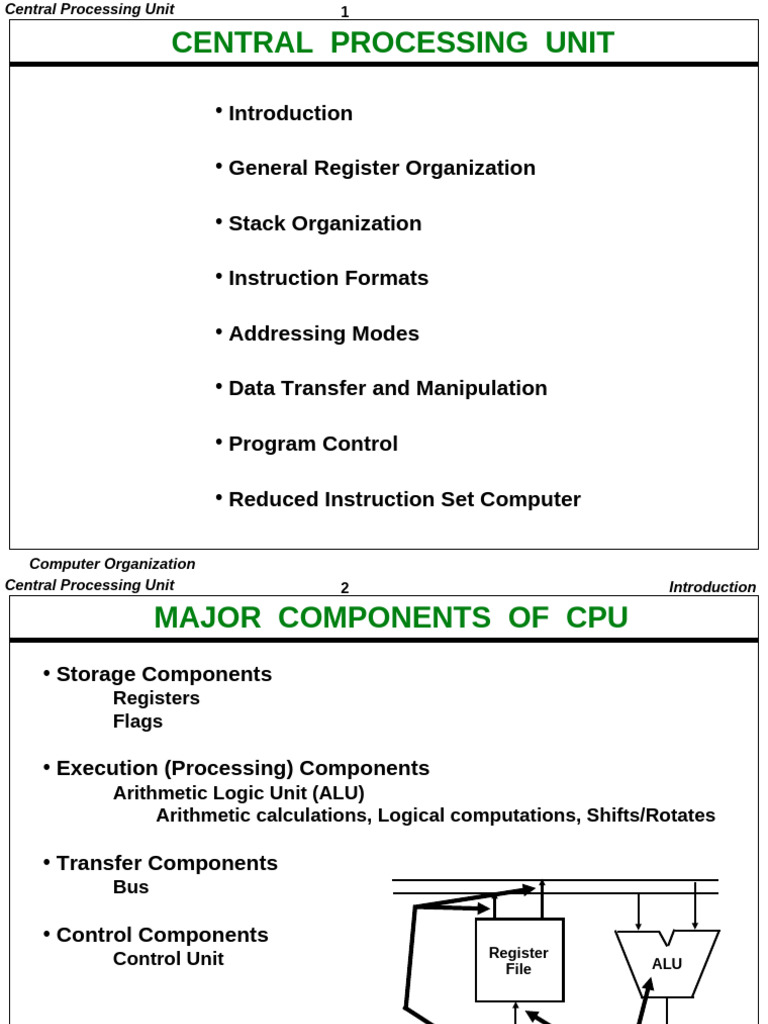 Chapter 6 Computer Architecture | PDF | Central Processing Unit | Computing