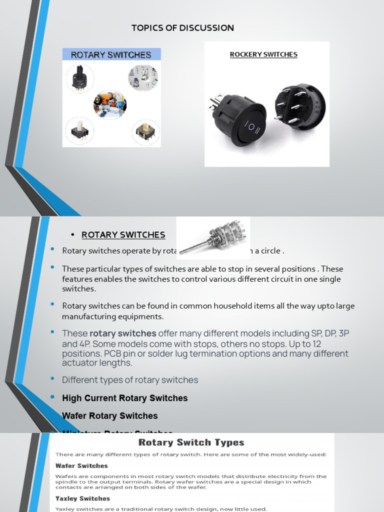 Types and Benefits of Rotary Switches | PDF | Switch | Electromagnetism