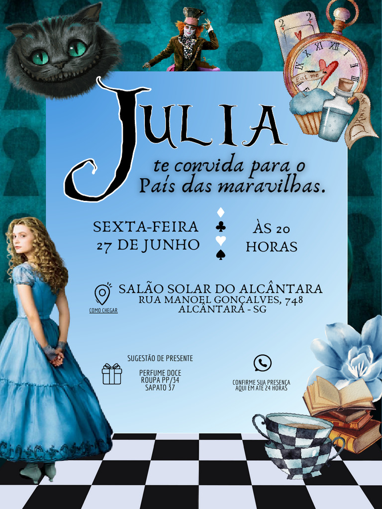 Convite Julia - 15 Anos | PDF