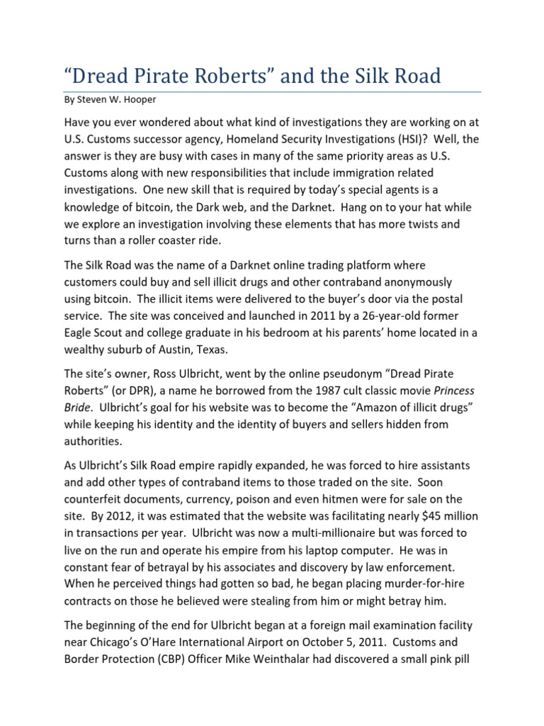 The Silk Road Case Combined | PDF