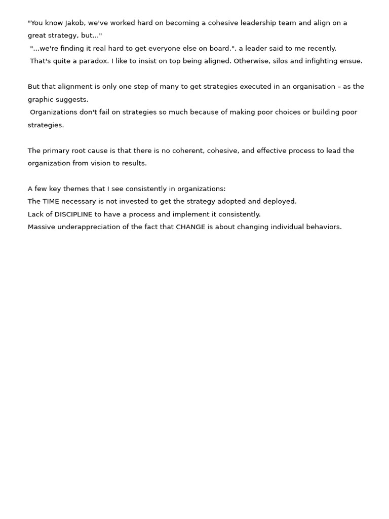 Overcoming Strategy Execution Challenges | PDF