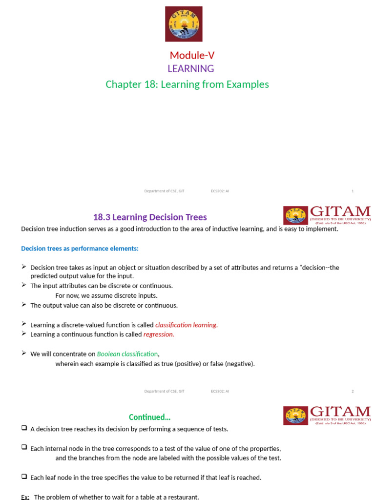 AI Module5 2 Learning EDIT | PDF | Information | Applied Mathematics