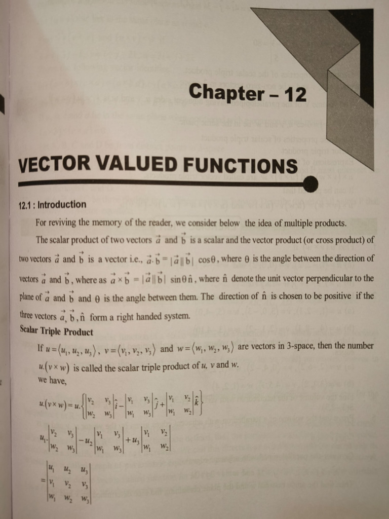 Vector Valued Functions | PDF