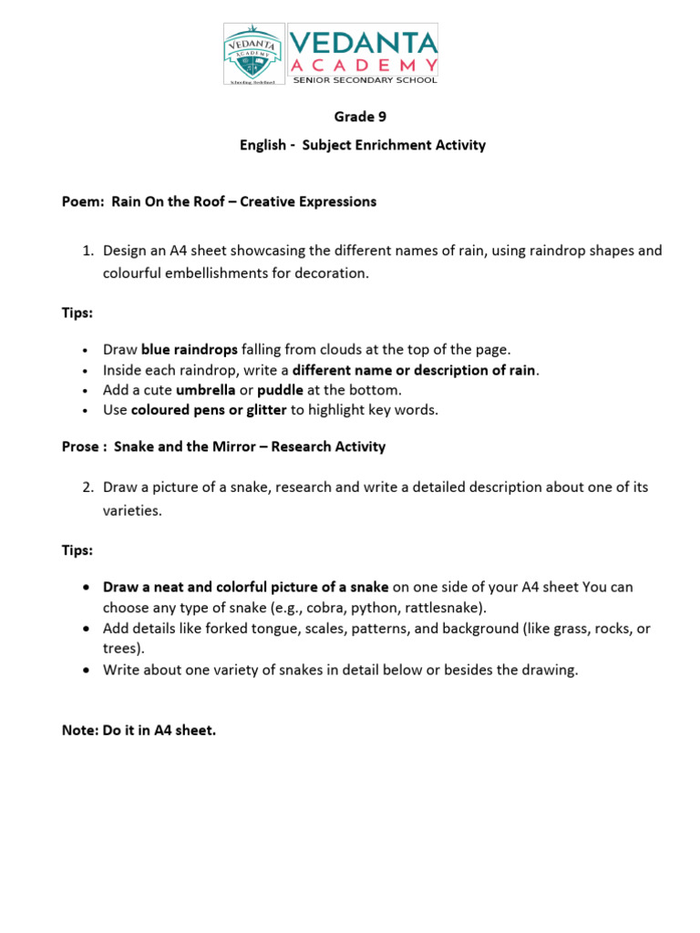 Grade 9 - Eng - SEA | PDF