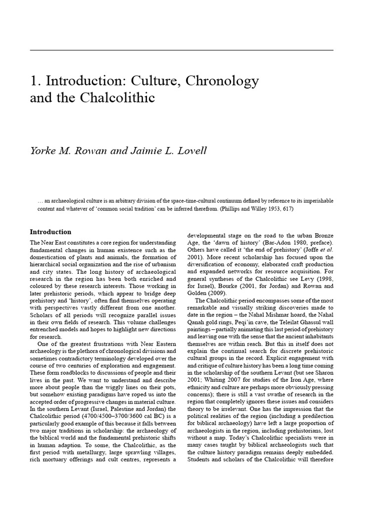 Intro To Cultural Chronology Chalco | PDF | Archaeology | Anthropology