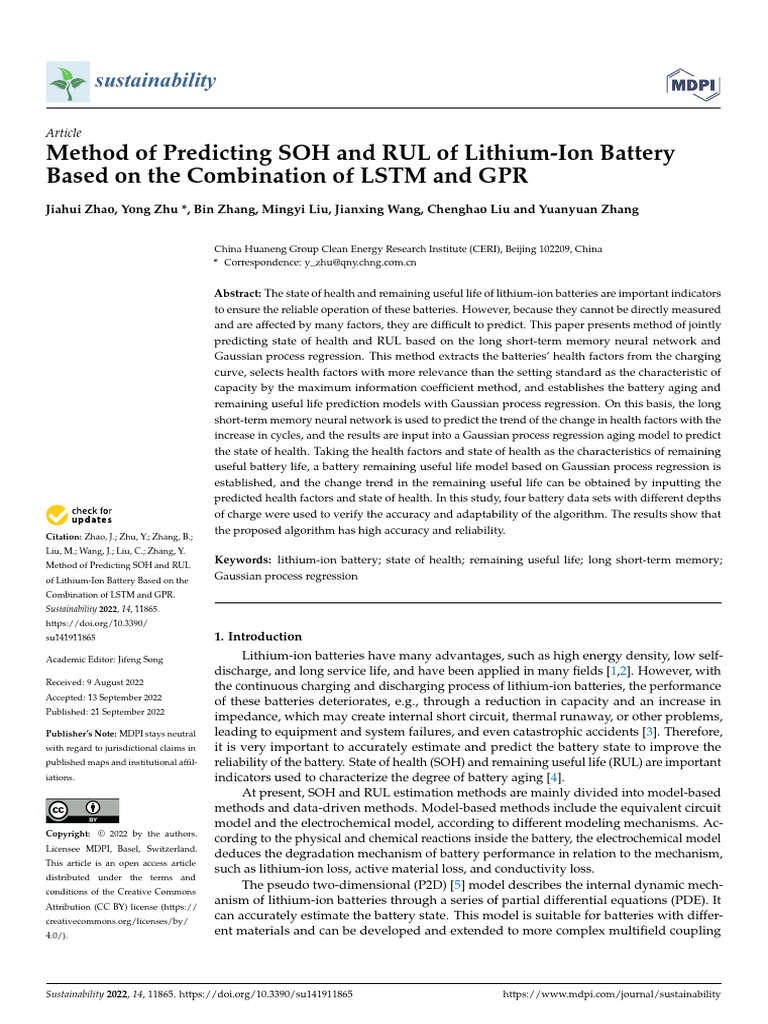 SOH With Feature Simple | PDF | Lithium Ion Battery | Partial ...