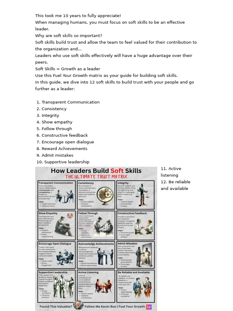 How Leaders Build Soft Skills | PDF