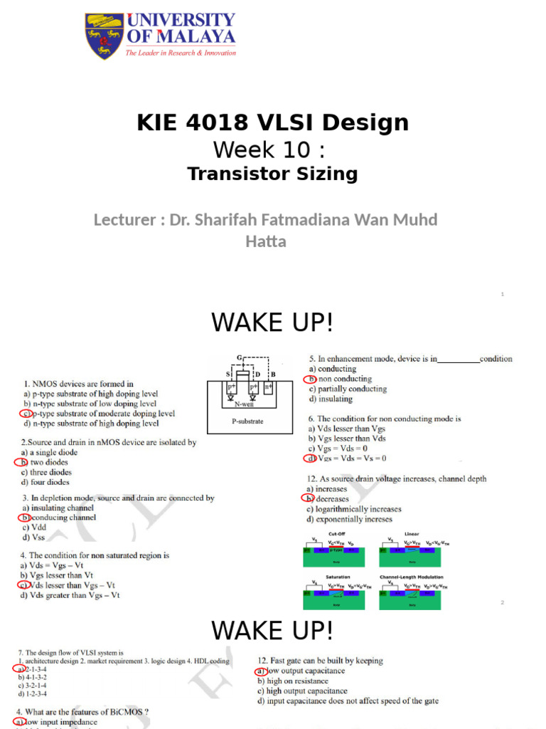 Transistor Sizing in CMOS Design | PDF | Cmos | Mosfet