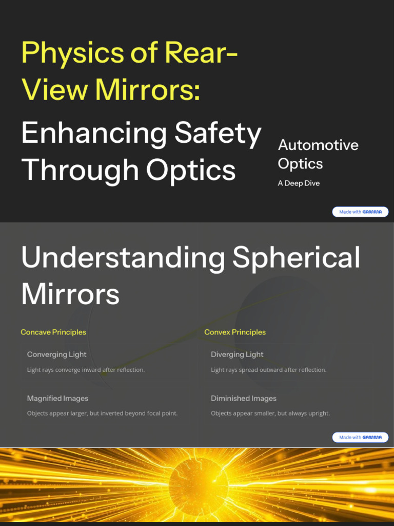 Physics of Rear View Mirrors | PDF | Mirror | Optics